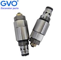 China GVO 2420-1220 Auxiliary Relief Valve Pressure Relief Valve Hydraulic Safety Valve R130-5 YC135-8 SH120 A3 Excavator Parts for sale