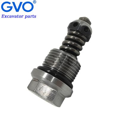 China GVO Auxiliary Relief Valve Pressure Relief Valve Distributor Check Valve SY65 75C-9 LG75 XG75 Excavator Parts for sale