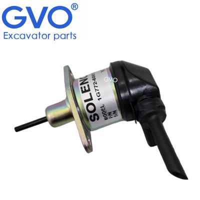China GVO 1G772-60012 1G772-60014 Stop Solenoid Valve Fuel Shut Off Solenoid for V3300 V3600 for sale