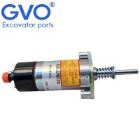 China GVO 1554653 Engine Stop Solenoid Valve Fuel Shutoff Solenoid Valve for E330B E330C 973C Excavator Bulldozer Electrical Component for sale