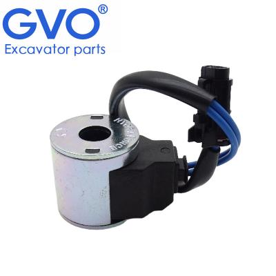 China GVO Pilot Safety Lock Solenoid Valve Coil  Pilot Solenoid Valve Coil for SWE230 SWE360 Construction Excavator Spare Parts for sale