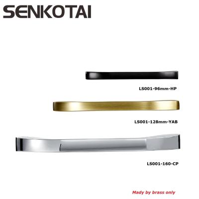China Modern Cabinet Handles by Brass for Cupboard,dresser,kitchen(center holes:96mm,128mm,160mm) for sale