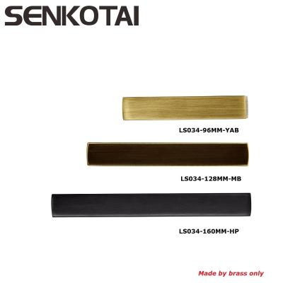 China Modern rectangular furniture handle by bronze for cabinet,cupboard for sale