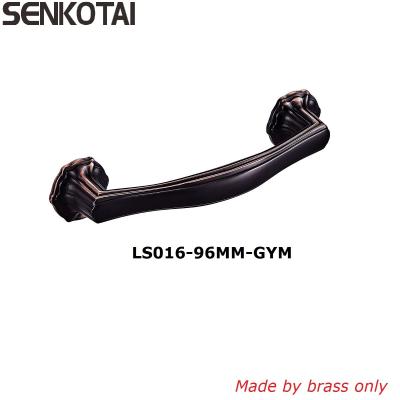 China Cabinet Drawer Handle for  Home Decorative Handle by oiled cooper 76mm and 96mm length for sale
