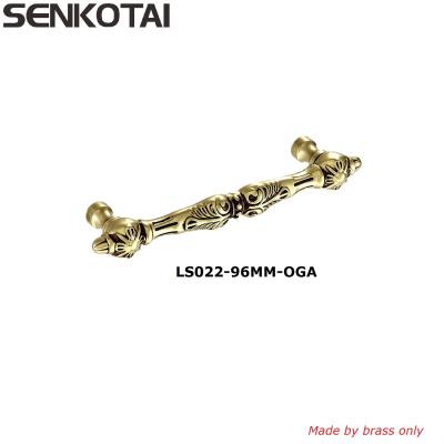 China Satin Antique Brass  Pull Handle  for antique  Drawer , Cabinet and Cupboard for sale