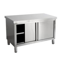 China Stainless Steel Table Cabinet For Kitchen Stainless Steel Workbench for sale