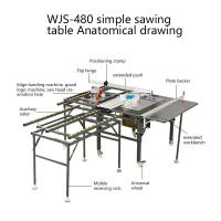 China 120mm Side Saw Diameter WJS480 Sliding Table Panel Saw Machine For Woodworking Furniture for sale