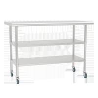China NSF Certified Heavy Duty Stainless Steel Table With Undershelf And Galvanized Legs for sale