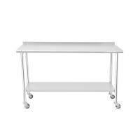 China NSF Certified Heavy Duty Stainless Steel Table With Undershelf And Galvanized Legs for sale