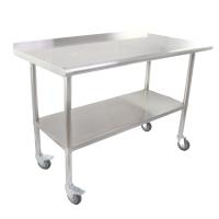 China NSF Certified Heavy Duty Stainless Steel Table With Undershelf And Galvanized Legs for sale