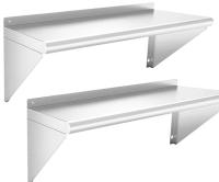 China Wall Mounted Stainless Steel Shelf For Restaurant Kitchen Storage for sale