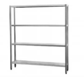 China 5 Tier Adjustable Shelf Storage Unit Heavy Duty Stainless Steel Shelving For Kitchen Commercial Office Garage Storage for sale