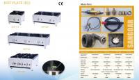 China Stainless Steel Commercial Cooking Equipment Countertop Gas Range / Hot Plate Heavy Duty For Restaurant for sale