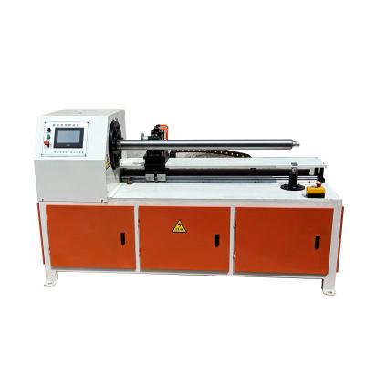 China Automatic Round Knife Tube Cutter Paper Core Cutting Machine 76mm Inner Diameter 1200mm Length for sale