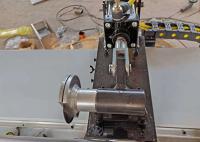 China Automatic Round Knife Tube Cutter Paper Core Cutting Machine 76mm Inner Diameter 1200mm Length for sale