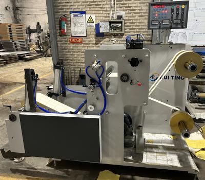 China 1000mm Unwind Diameter Auto Loading Slitting and Rewinding Machine 420mm Width for sale