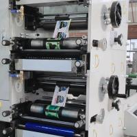 China Tyvek Bracelet Automatic Flexo Printing Machine With Rotary Die Cutter Machine for sale