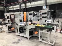 China Tyvek Bracelet Automatic Flexo Printing Machine With Rotary Die Cutter Machine for sale