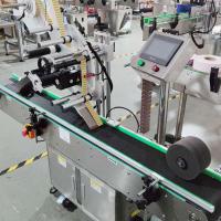 China Automatic Flat Labeling Machine 220V 30-100box/min for Boxes Cartons Bags for sale