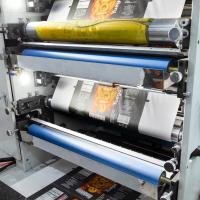China Adhesive Flexo Label Printing Machine 650mm 4 Colour With Fast Speed for sale