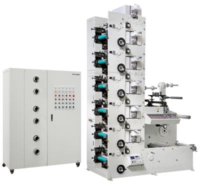 China 6 Color 420mm Paper Flexo Label Printing Machine 380V 50Hz with Sheeting for sale