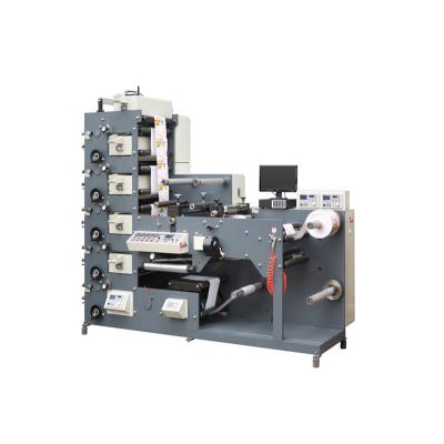 China 5 Color Wine Label Flexo Printing Machine 320mm with Hot Stamping Cold Foil 380V for sale