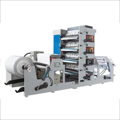 China 850mm 4 Color Paper Bag Printing Machine with Anilox Cylinder 60m/min for sale