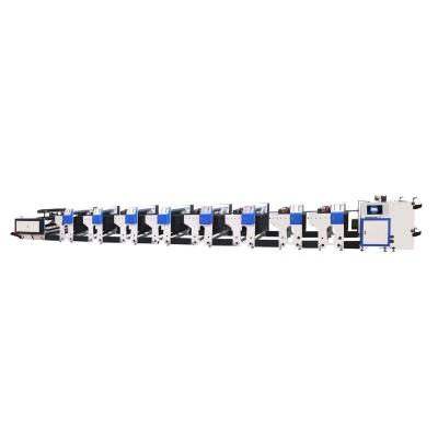 China 8 Color Narrow Web Flexo Printing Machine , 380V Shrink Film Printing Machine for sale