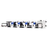 China 800mm Four Color Wide Web Flexo Printing Machine with Backside Print 635mm for sale