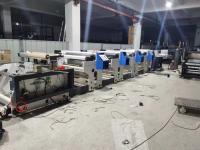 China 800mm Four Color Wide Web Flexo Printing Machine with Backside Print 635mm for sale