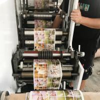 China 6 Color Flexo Graphic Printing Machine 320mm with Slitting Function for Gun Label Sticker for sale