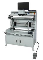 China Flexo Printing Plate Mounter Mounting Machine 650mm Max Roller Length 800mm Perimeter for sale