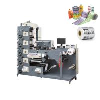 China 6 Color PVC Label Printing Machine 320mm Ceramic Anilox Roller 220V 380V for sale