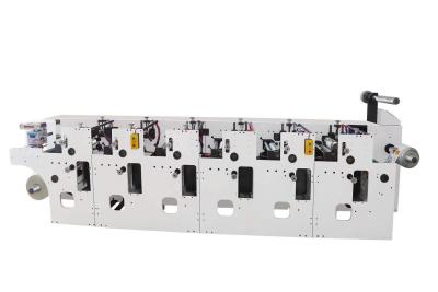 China Horizontal Label Sticker Printer 5 Color 420mm With Rotary Die Cut Slit for sale