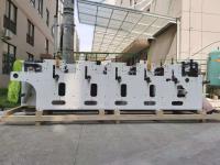 China 7 Color 600mm Wide Roll Cardboard Flexo Printing Machine 80m/min for sale