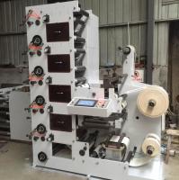 China Adhesive Sticker Flexographic Label Printing Machine 4 Color 220 380v for sale