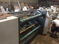 China Kraft Jumbo Paper Slitting Rewinding Machine With Round Knife for sale
