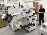 China 450mm High Speed Slitting Machine , 380V Turret Slitter Rewinder for sale