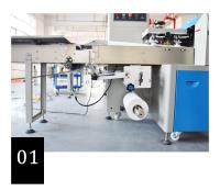 China 100 Box/min Flow Wrap Packaging Machine 1.5KW For Auto Parts Products for sale