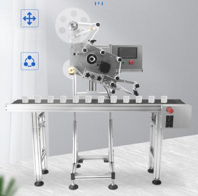 China 220VAC Flat Surface Labeling Machine 25-100pcs/min Automatic Label Applicator for Bottles Boxes for sale