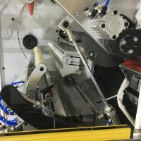 China Sticker Label Roll Slitting Rewinding Machine 330mm Width 120m/min Nonstop Auto Labelling for sale