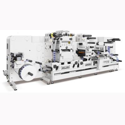 China Flexo Label Printing Machine 320mm with Intermittent Die Cutting System 110m/min for sale