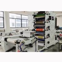 China Double Dryer Self Adhesive Label Sticker Flexo Printing Machine With Slitter for sale