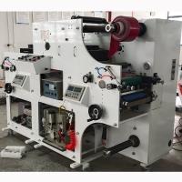China Stack Type Film Adhesive Label Paper Flexo Graphic Printing Machine With Slitting for sale
