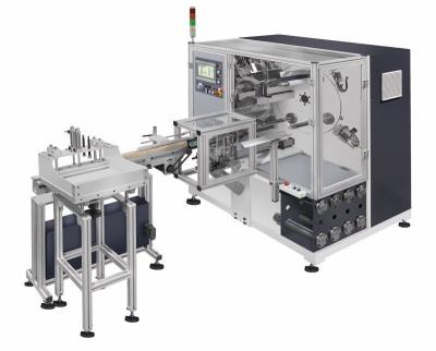 China Label Rolls Nonstop Slitting Machine With Turret Rewinder Auto Labelling for sale