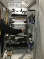 China Label Rolls Nonstop Slitting Machine With Turret Rewinder Auto Labelling for sale
