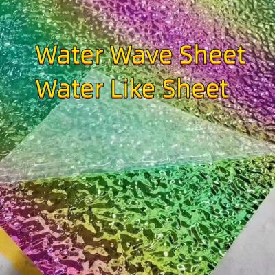 China Rippled Water Wave Metal Cladding Panel Decorative 304 Stainless Steel Sheet Ripple Mirror Finish for sale