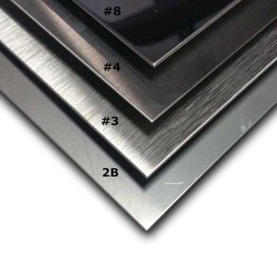 China Cold Rolled 201 Stainless Steel Sheet J1 J2 J3 2B Ba Hairline 8K Mirror Finish 1000*2000mm for sale