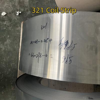 China Grade 1.4541 X6CrNiTi1810 SUS 321 Stainless Steel Coil Cold Rolled 2B Polished 0.5*298mm for sale