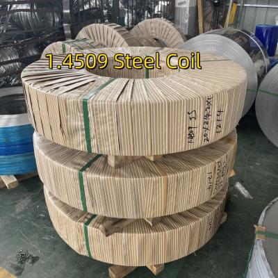 China AISI 441 Ferritic Stainless Steel Strip SS 1.4509  X2CrNiNb18 Steel Coil 400Series For Exhauster for sale